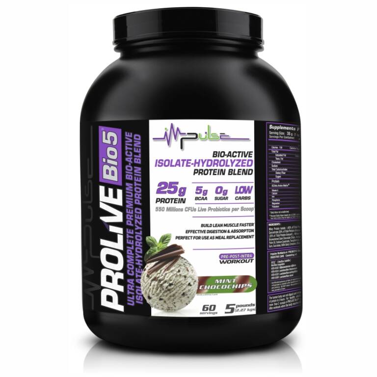 PROLIVE BIO6 BIOACTIVE PROTEIN (MINT CHOCO-CHIPS) 5.0 Lbs ...